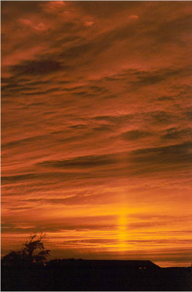 Sun pillar